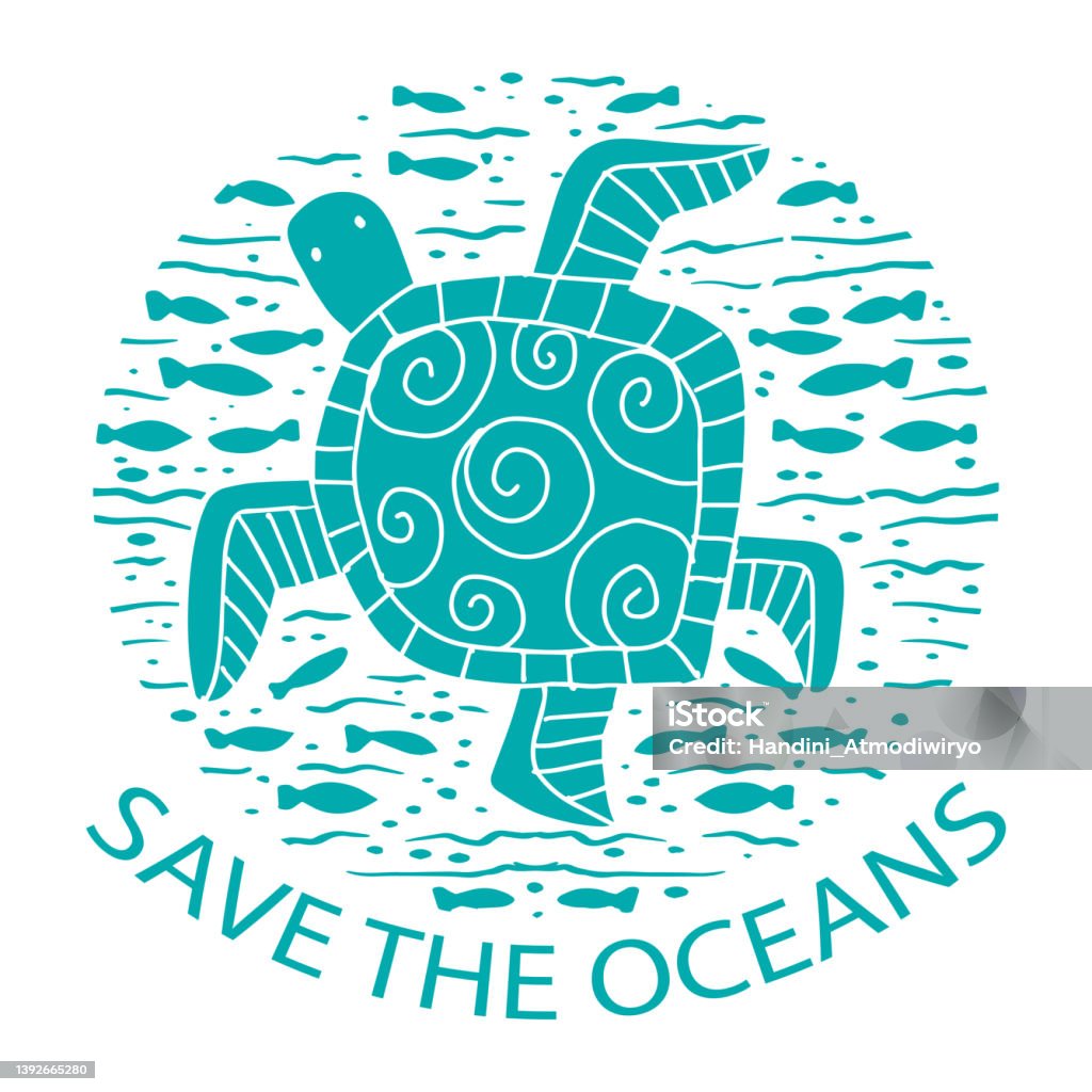 Save The Oceans Concept Design Stock Illustration Download Image Now