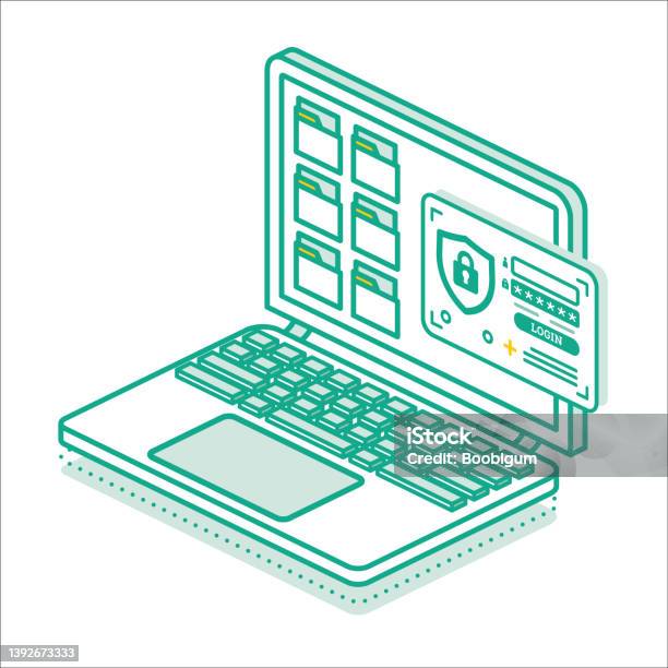 Formulaire Dauthentification Sur Lécran De Lordinateur Portable