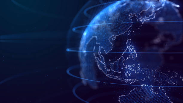 Free Stock Photo of World Map on Tech Background - Worldwide Digital ...