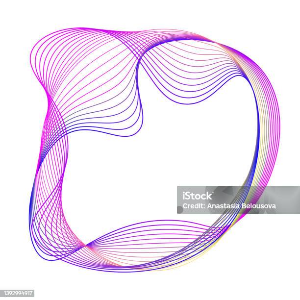 Abstraction Shape From Lines Vector White Abstract Background With