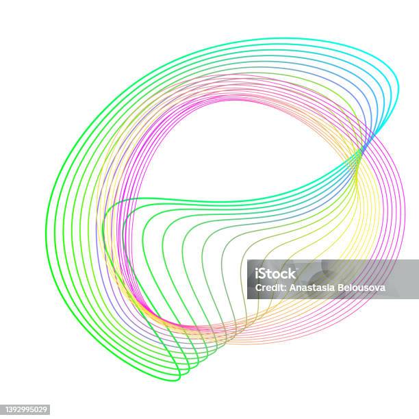 Abstraction Shape From Lines Vector White Abstract Background With