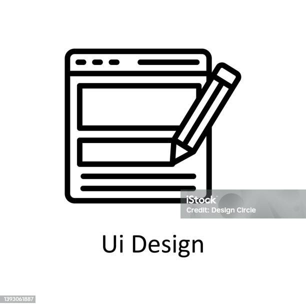 Ui Design Vecteur Contour Icône Illustration De Conception Symbole De