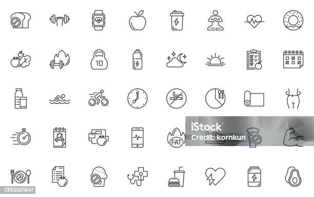 Set Ikon Hidup Sehat Gaya Hidup Gym Ilustrasi Stok - Unduh Gambar ... Set Ikon Hidup Sehat Gaya Hidup Gym Ilustrasi Stok - Unduh Gambar ...