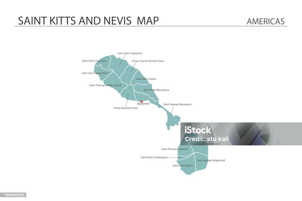 Saint Kitts Dan Nevis Memetakan Ilustrasi Vektor Pada Latar Belakang ... Saint Kitts Dan Nevis Memetakan Ilustrasi Vektor Pada Latar Belakang ...