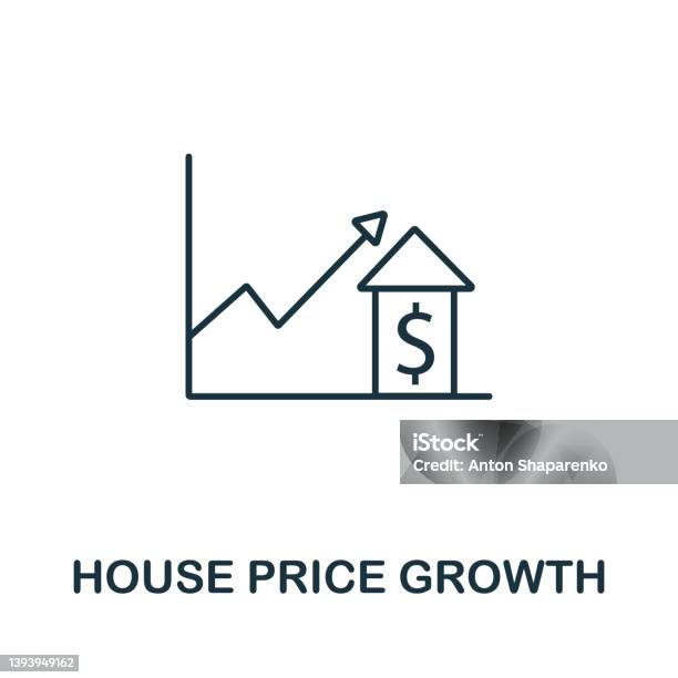 Ikon Pertumbuhan Harga Rumah Simbol Gaya Garis Dari Koleksi Ikon Real ... Ikon Pertumbuhan Harga Rumah Simbol Gaya Garis Dari Koleksi Ikon Real ...