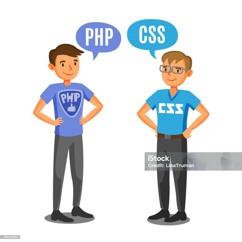 Programmers Developers Process Coding Teamwork Communication Concept Stock Illustration