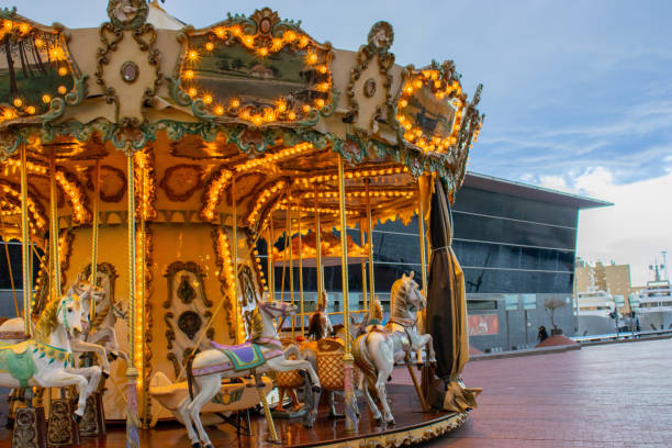 Free Stock Photo of Horse Statue in the Center of Carousel | Download ...