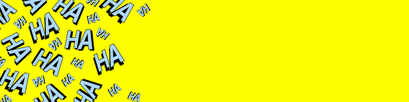 Joker Laugh Ha Ha Pattern On Yellow Backdrop Abstract Wallpaper With