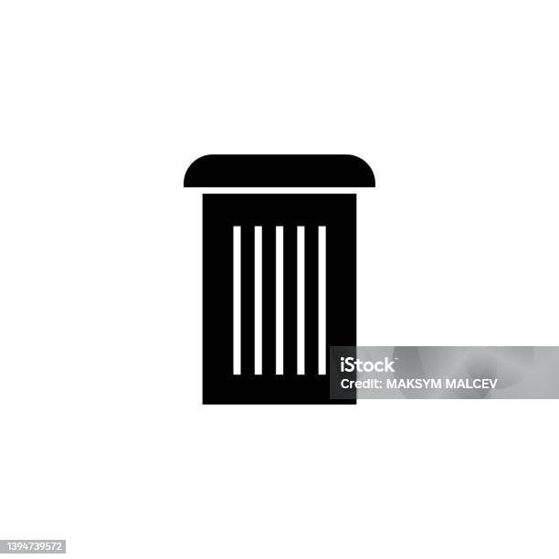 Icône De La Corbeille Supprimer Lillustration Du Signe Et Du Symbole