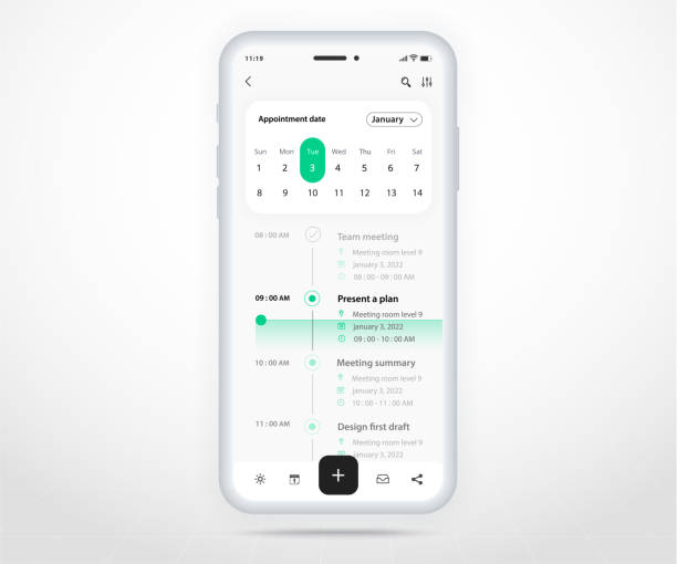 Free Stock Photo of Agenda Smartphone Displays Internet Calendar And ...