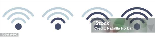 Icône Sans Fil Et Wifi Symbole De Signal Wifi Connexion Internet