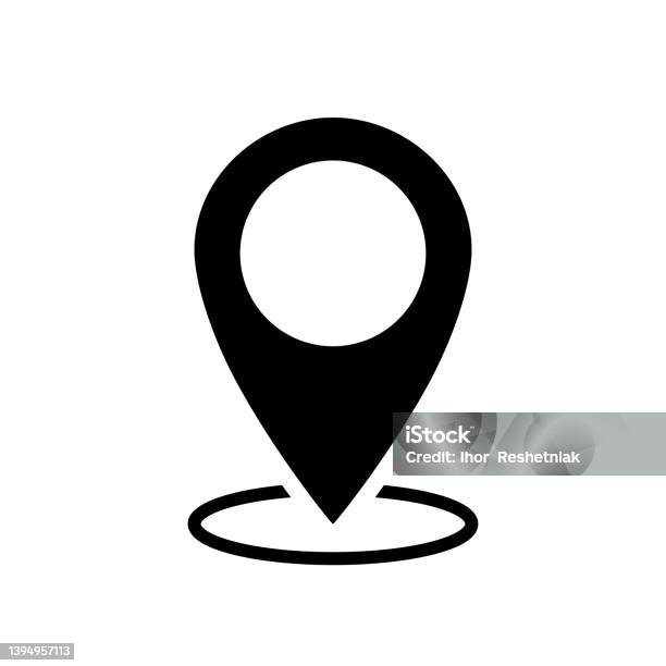 Épingle De Carte Icône De La Position Du Lieu Symbole Demplacement