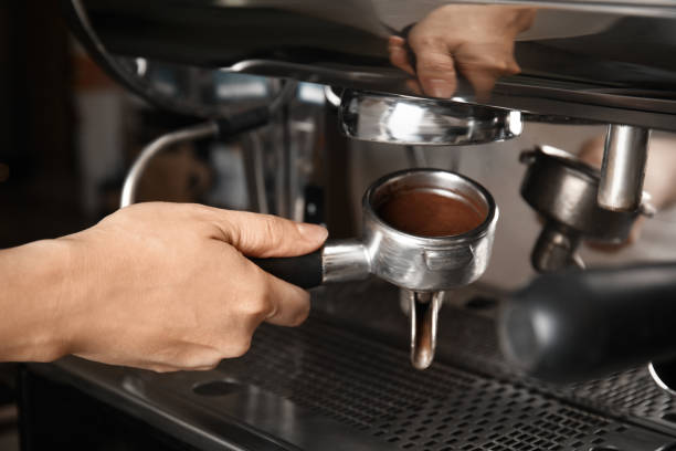 Free Stock Photo of Barista operating an espresso machine | Download ...