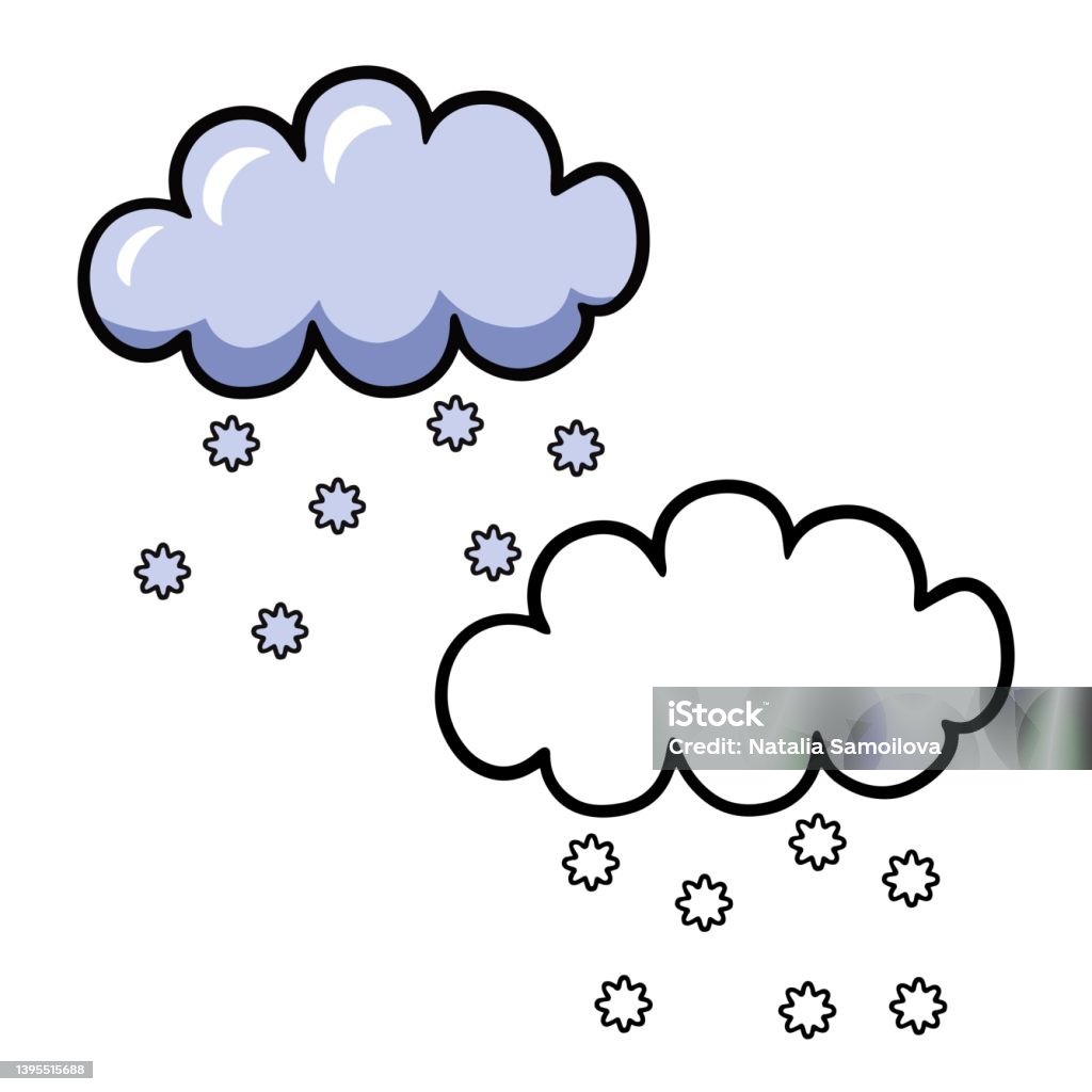 Awan Salju Kartun Ringan Kepingan Salju Yang Jatuh Ilustrasi Vektor ... Awan Salju Kartun Ringan Kepingan Salju Yang Jatuh Ilustrasi Vektor ...