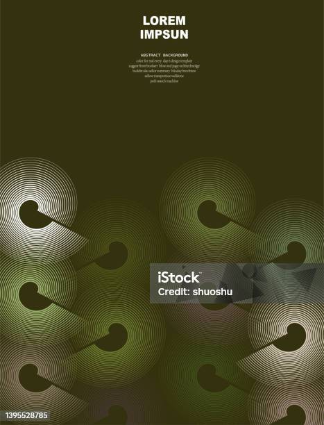 Colors Radial Circle Striped Covering Poster Background Design Stock
