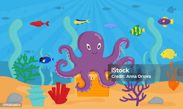 Motif Sans Couture Dalgues Daquarium Plantes Marines Algues Océaniques