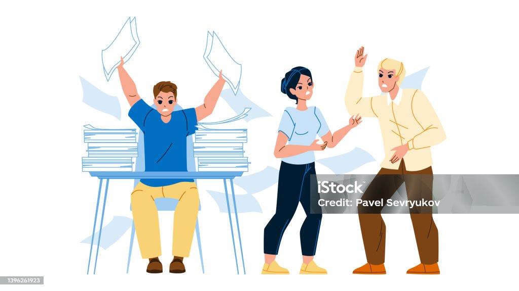 Vetores de Colegas Estresse E Caos Do Pânico No Vetor De Escritório e ... Vetores de Colegas Estresse E Caos Do Pânico No Vetor De Escritório e ...