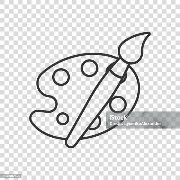 Palette Dartiste Dans Un Style Plat Illustration Vectorielle Des Outils