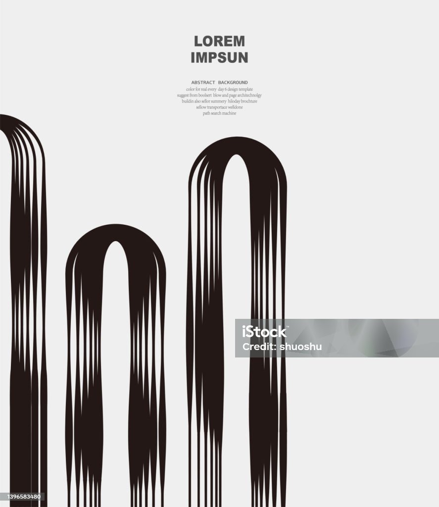Courbe Abstraite Noir Et Blanc Arrangeant Le Motif De Ligne Rayée