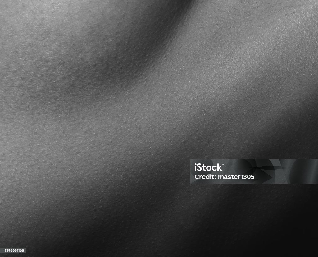 Detailed Texture Of Human Female Skin Close Up Part Of Womans Body