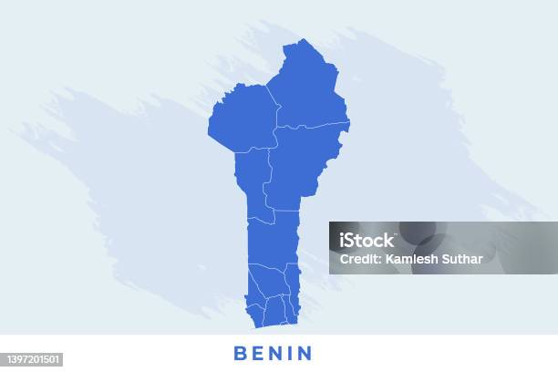 Carte Nationale Du Bénin Vecteur De Carte Du Bénin Vecteur