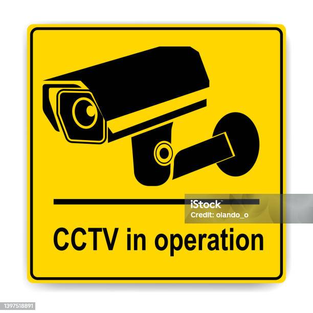 Autocollant Davertissement Pour Caméra De Vidéosurveillance Panneau