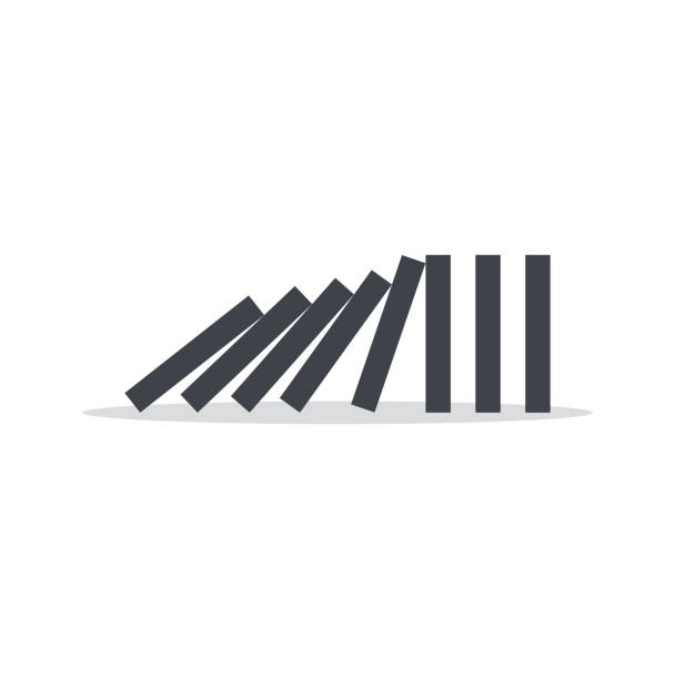 Clipart Dominoes Falling In High Rez