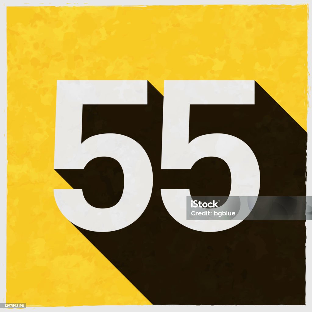 Ilustración de 55 Número Cincuenta Y Cinco Icono Con Sombra Larga Sobre ... Ilustración de 55 Número Cincuenta Y Cinco Icono Con Sombra Larga Sobre ...