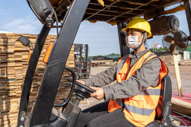 Free picture: female, person, driver, driving, heavy, equipment, vehicle