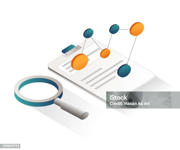 Concept Dillustration Plate Isométrique Fiche Danalyse Expérimentale