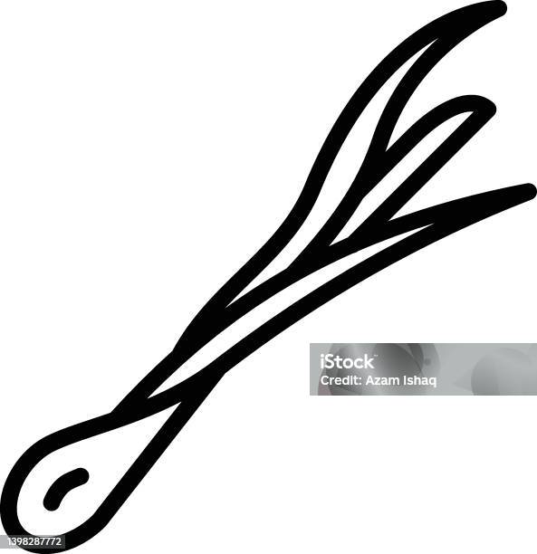 Conception Dicône De Ligne Vectorielle Dherbe Barbelée Symbole