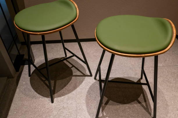 Free Stock Photo of Green Stool Under White Table | Download Free ...