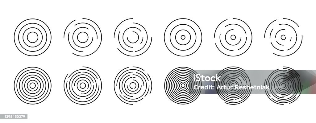 Lingkaran Pusaran Konsentris Desain Garis Riak Melingkar Spiral Hitam ... Lingkaran Pusaran Konsentris Desain Garis Riak Melingkar Spiral Hitam ...