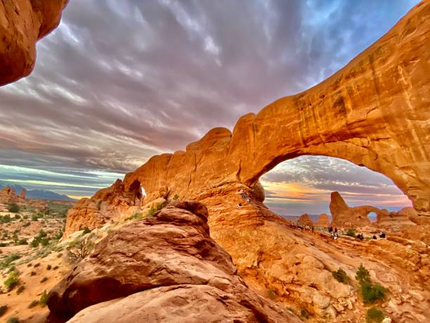 Free Stock Photo of Sun Shining Through Arch in Desert | Download Free ...