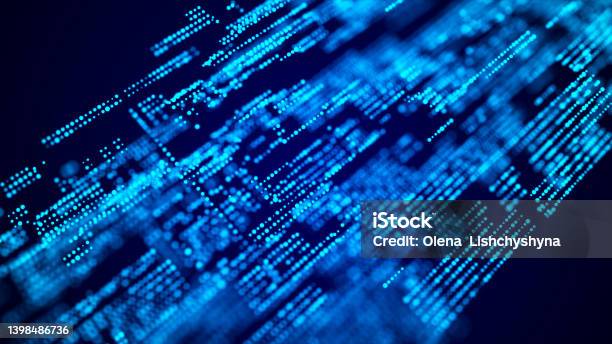 Abstract Digital Background Big Data Code Matrix 3d Rendering Stock
