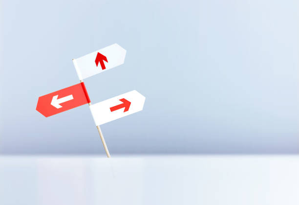 Free Stock Photo of Group of White Arrows Pointing in Different ...