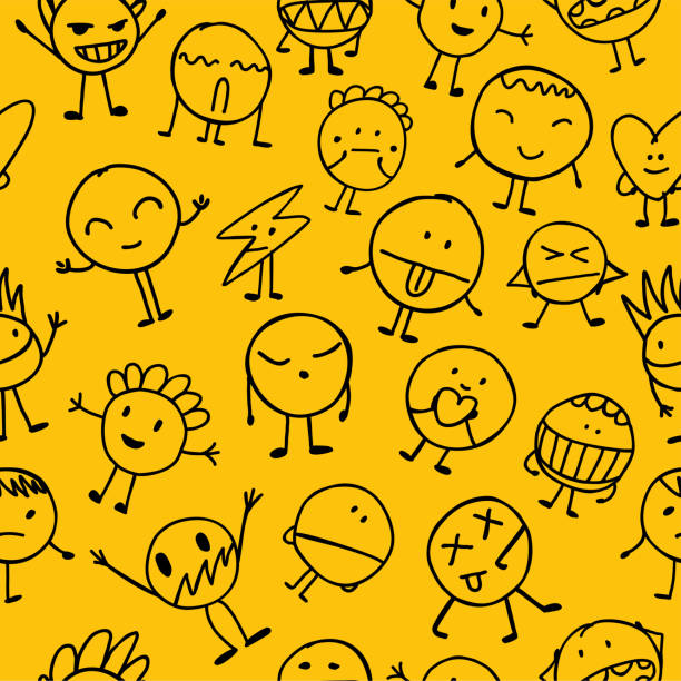 120 Smiley Face Emoticon Smiling Pencil Stock Illustrations Royalty