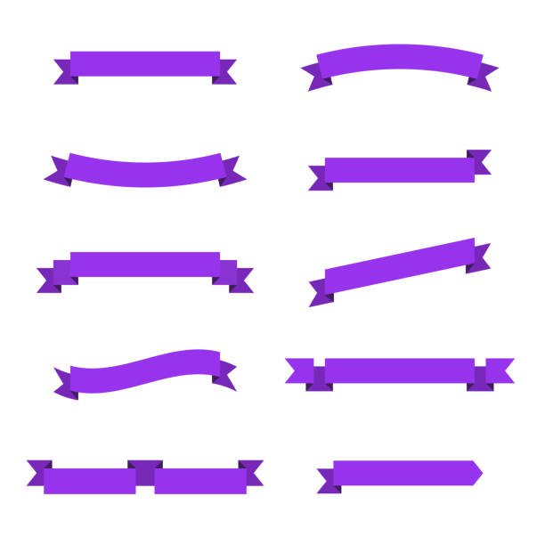 Free Stock Photo of Ribbon banner purple background | Download Free ...