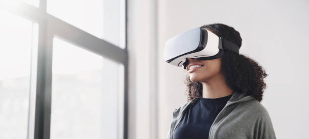 Free Stock Photo of Woman With Virtual Reality Goggles | Download Free ...