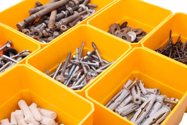 Free Stock Photo of Organized screws in storage compartments | Download ...