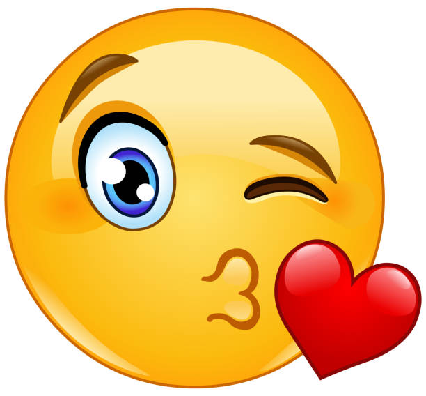 320 Blowing Kiss Emoji Stock Illustrations Royalty Free Vector