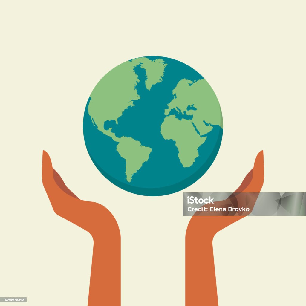 Save The Planethands Holding Globe Earth Earth Day Concept Earth Day
