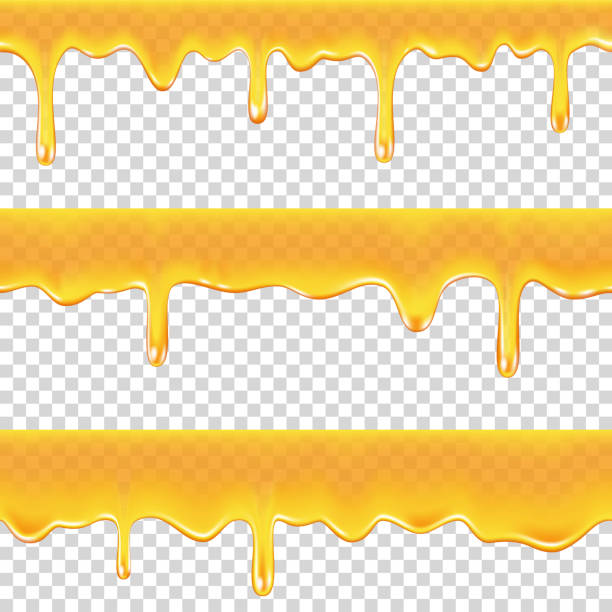 140 Vector Realistic Dripping Honey Stock Illustrations Royalty Free