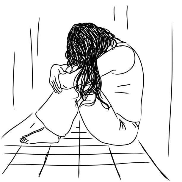 2 200 Dibujo De Chica Triste Ilustraciones De Stock Gráficos