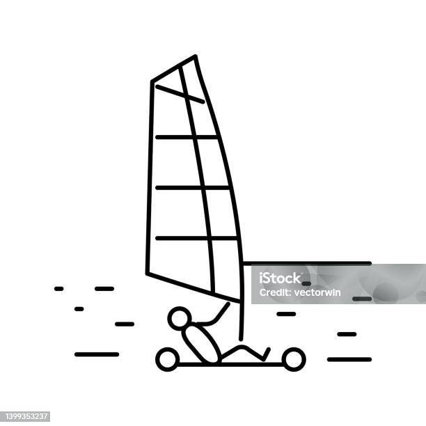 Illustration Vectorielle De Licône De La Ligne De Navigation Terrestre
