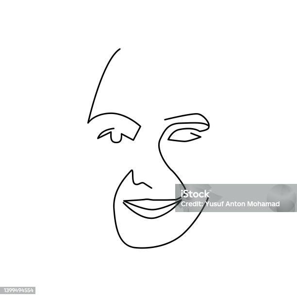 Line Art Woman Stock Illustration Download Image Now Abstract