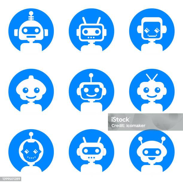 Simbol Chatbot Templat Logo Set Ikon Robot Desain Tanda Bot Ilustrasi ... Simbol Chatbot Templat Logo Set Ikon Robot Desain Tanda Bot Ilustrasi ...