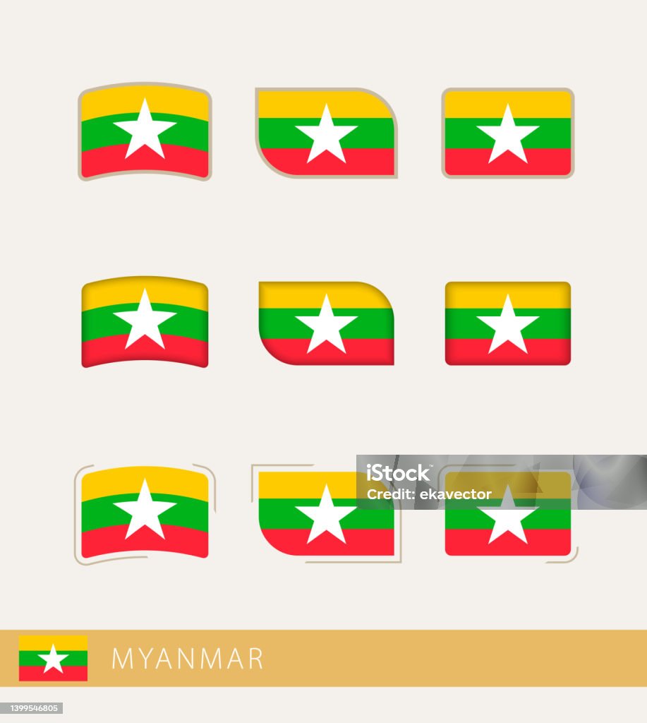 Bendera Vektor Myanmar Koleksi Bendera Myanmar Ilustrasi Stok - Unduh ... Bendera Vektor Myanmar Koleksi Bendera Myanmar Ilustrasi Stok - Unduh ...