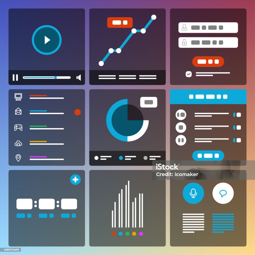 Flat Ui Design Stock Illustration - Download Image Now - Abstract ... Flat Ui Design Stock Illustration - Download Image Now - Abstract ...