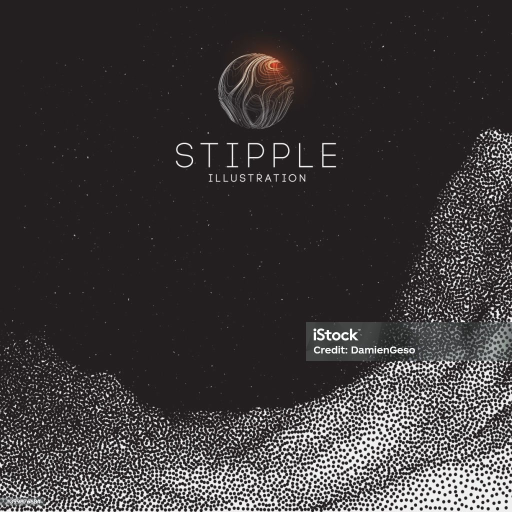 Lanskap Vektor Gunung Dalam Gaya Dotwork Desain Ilustrasi Stipple ... Lanskap Vektor Gunung Dalam Gaya Dotwork Desain Ilustrasi Stipple ...